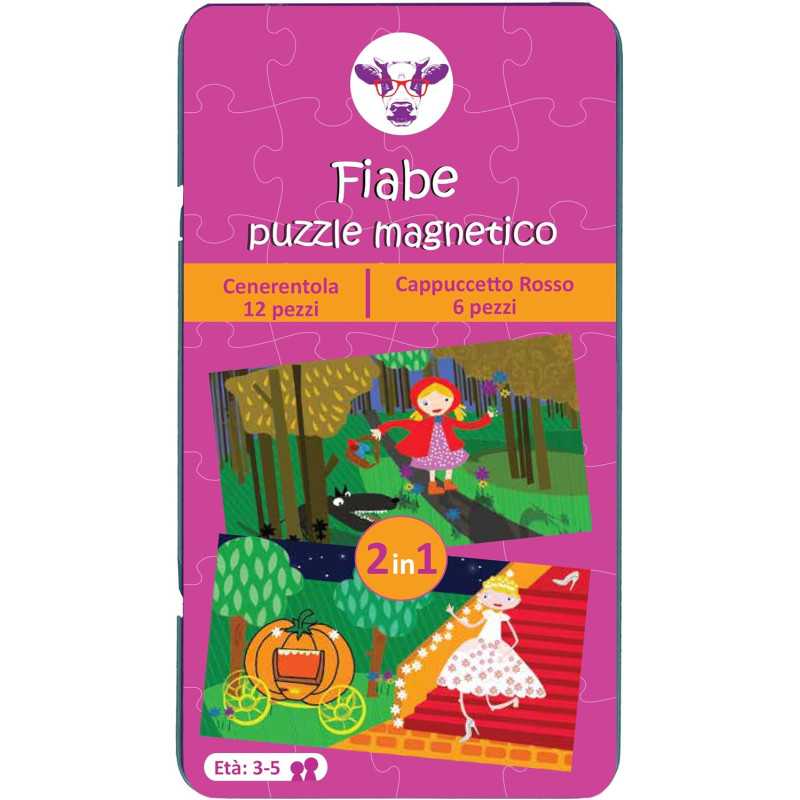 PUZZLE MAGNETICI fiabe 2 in 1 CENERENTOLA E CAPPUCCETTO ROSSO purple ...