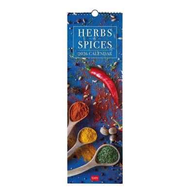 CALENDARIO 2026 legami HERBS & SPICES spezie VERTICALE da parete