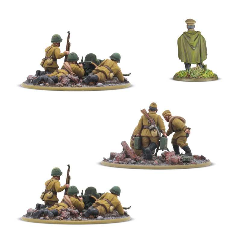 SOVIET INFANTRY HEAVY WEAPONS PLATOON set di miniature IN RESINA E ...
