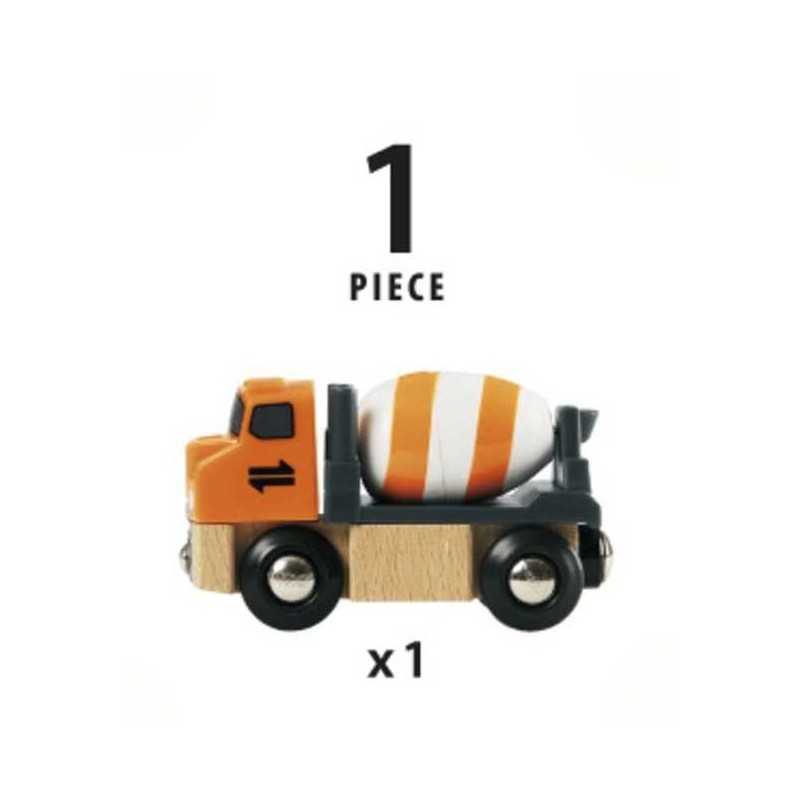 Camion BETONIERA cement truck BRIO trenino PISTA treno 33556 TRAIN ...