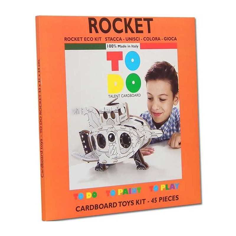 ROCKET To Do RAZZO in cartone DA MONTARE e colorare 45 PEZZI kit 100% ...