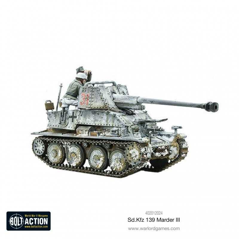 SD.KFZ 139 MARDER III miniatura BOLT ACTION warlord games TANK età 14+