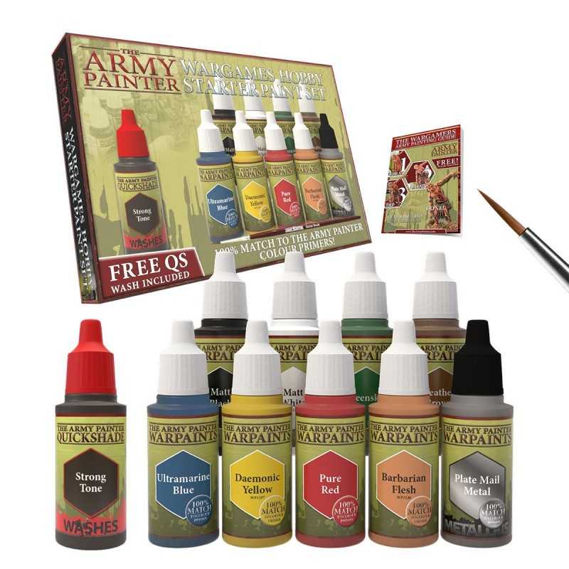 STARTER PAINT SET kit modellismo THE ARMY PAINTER wargames hobby COLORI