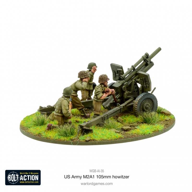 US ARMY M2A1 105MM HOWITZER miniature in metallo WGB-AI-35 warlord ...