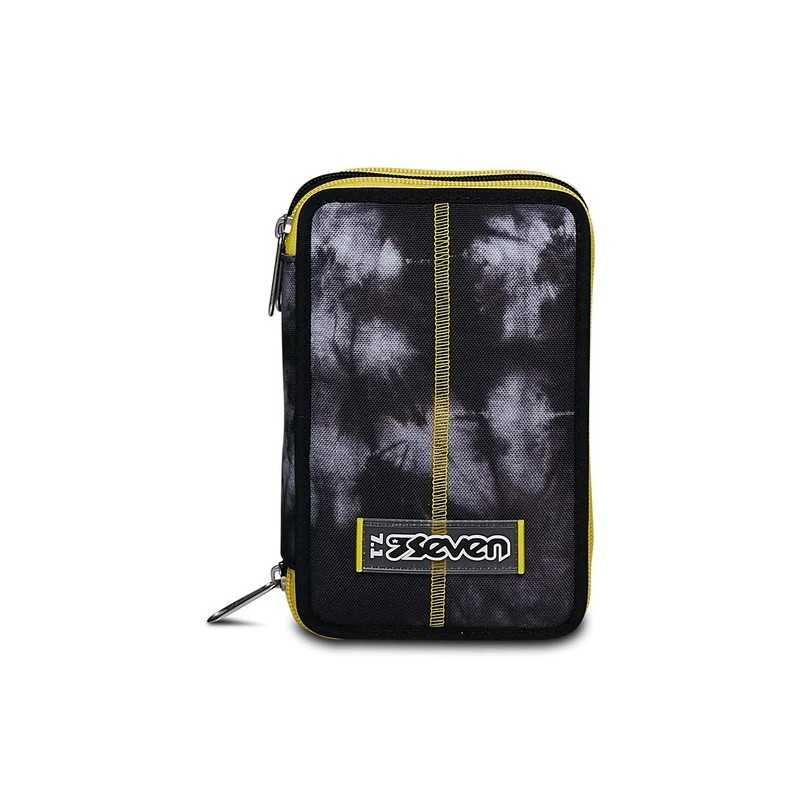 ASTUCCIO scuola 3 ZIP seven TRIPLO SCOMPARTO pencil case HEAVY BOY tre ...