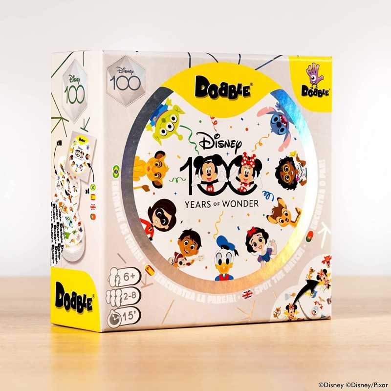 DOBBLE disney 100 YEARS OF WONDER gioco da tavolo PARTY GAME età 6+