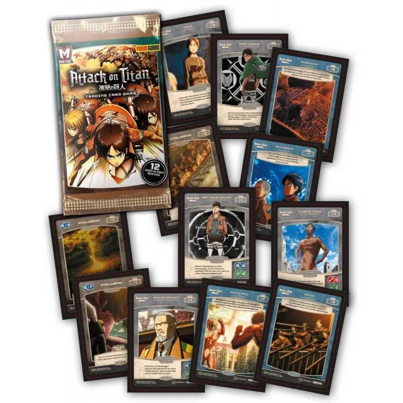 STARTER DECK singolo 100 CARTE gioco da tavolo ATTACK ON TITAN metax ...