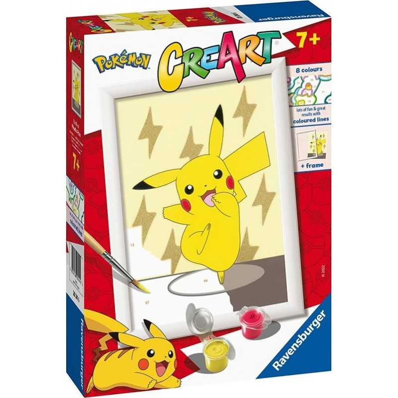 POKEMON pikachu pose CREART kit artistico 8 COLORI ravensburger DA ...