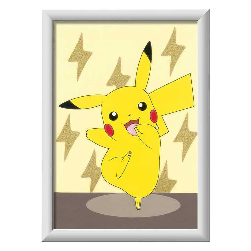 POKEMON pikachu pose CREART kit artistico 8 COLORI ravensburger DA ...