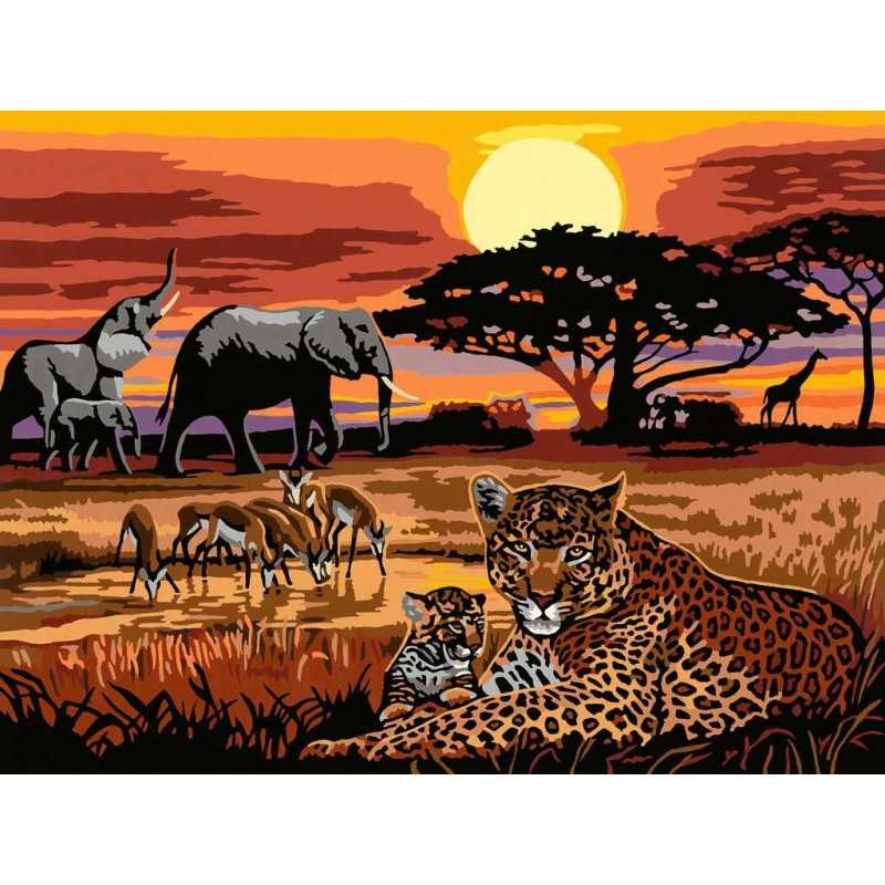 SAVANNAH LANDSCAPES savana CREART da colorare 12 COLORI kit artistico ...
