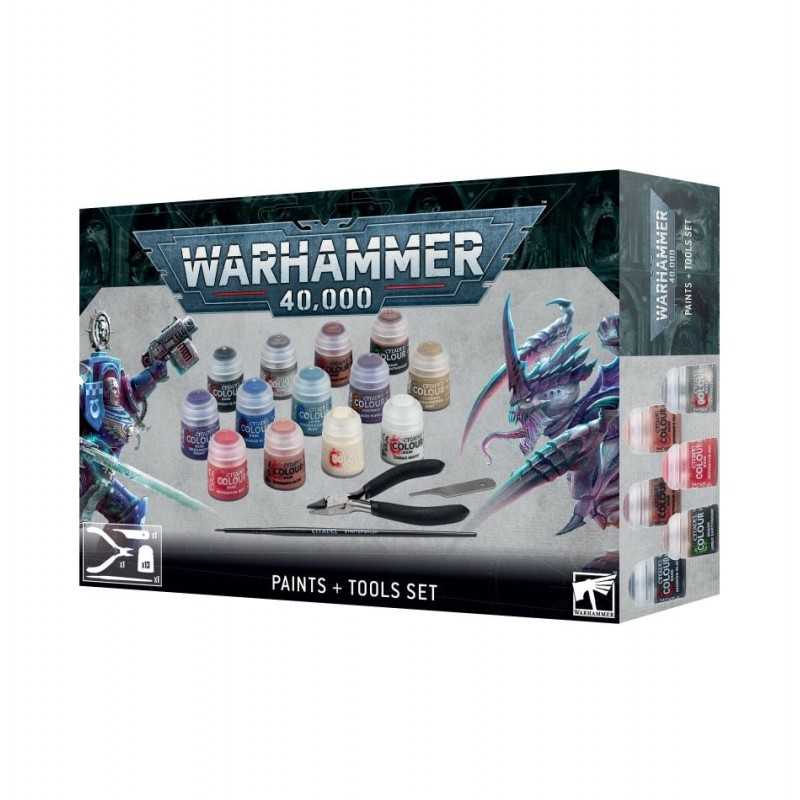 WARHAMMER 40000 PAINT AND TOOLS SET 2023 colori Citadel starter set