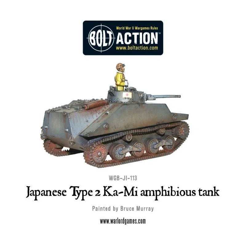 JAPANESE TYPE 2 KA-MI AMPHIBIOUS TANK minatura per BOLT ACTION in ...