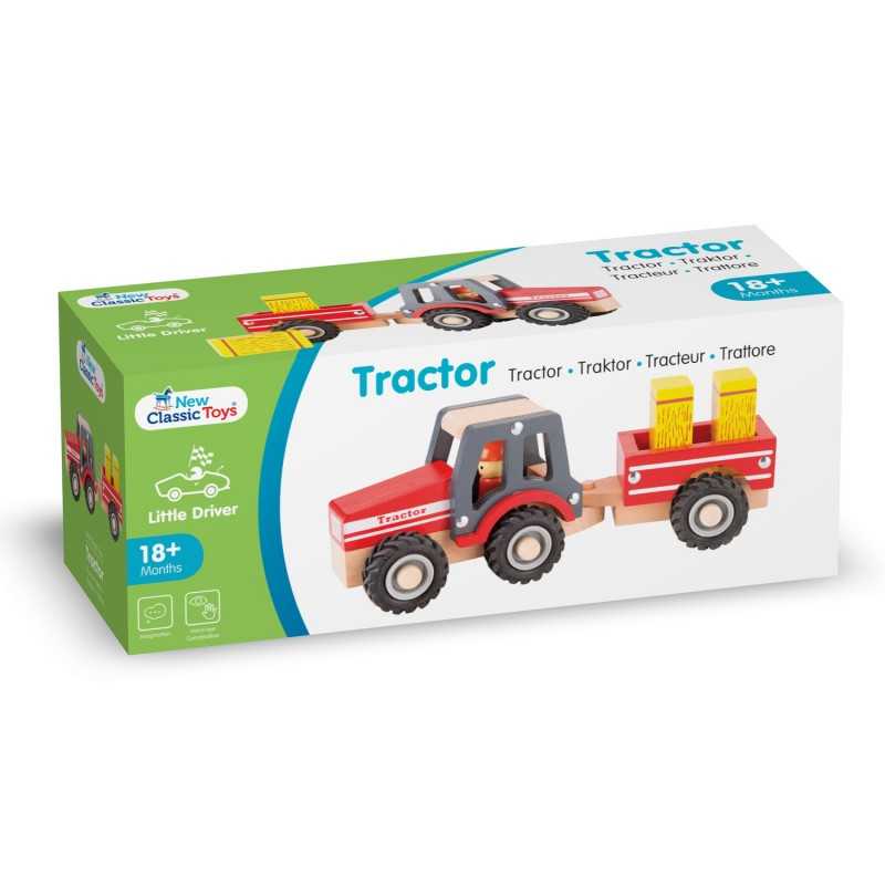 TRATTORE CON RIMORCHIO e balle di fieno TRACTOR new classic toys IN ...
