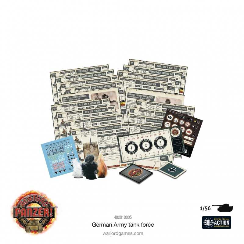ACHTUNG PANZER box GERMAN ARMY TANK FORCE warlord games IN INGLESE bolt ...