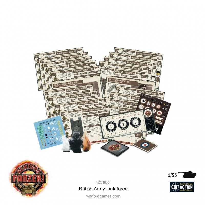 ACHTUNG PANZER box BRITISH ARMY TANK FORCE warlord games IN INGLESE ...