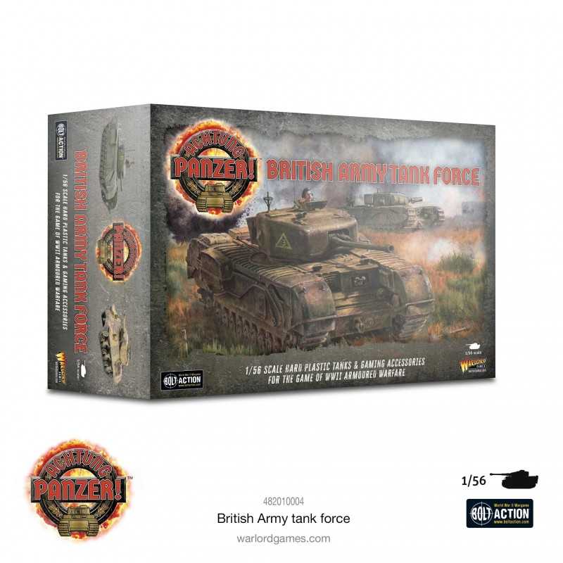 ACHTUNG PANZER box BRITISH ARMY TANK FORCE warlord games IN INGLESE ...