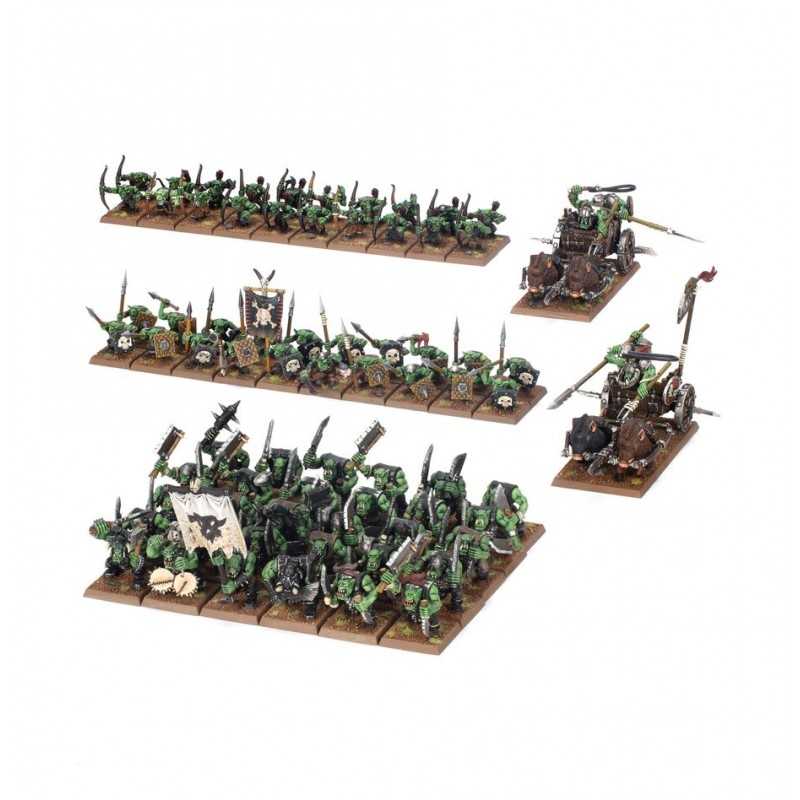 ORC & GOBLINS TRIBES BATTALION set di miniature CITADEL warhammer THE ...