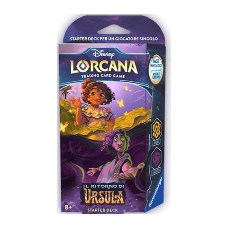 STARTER DECK ambra ametista per IL RITORNO DI URSULA disney LORCANA ...