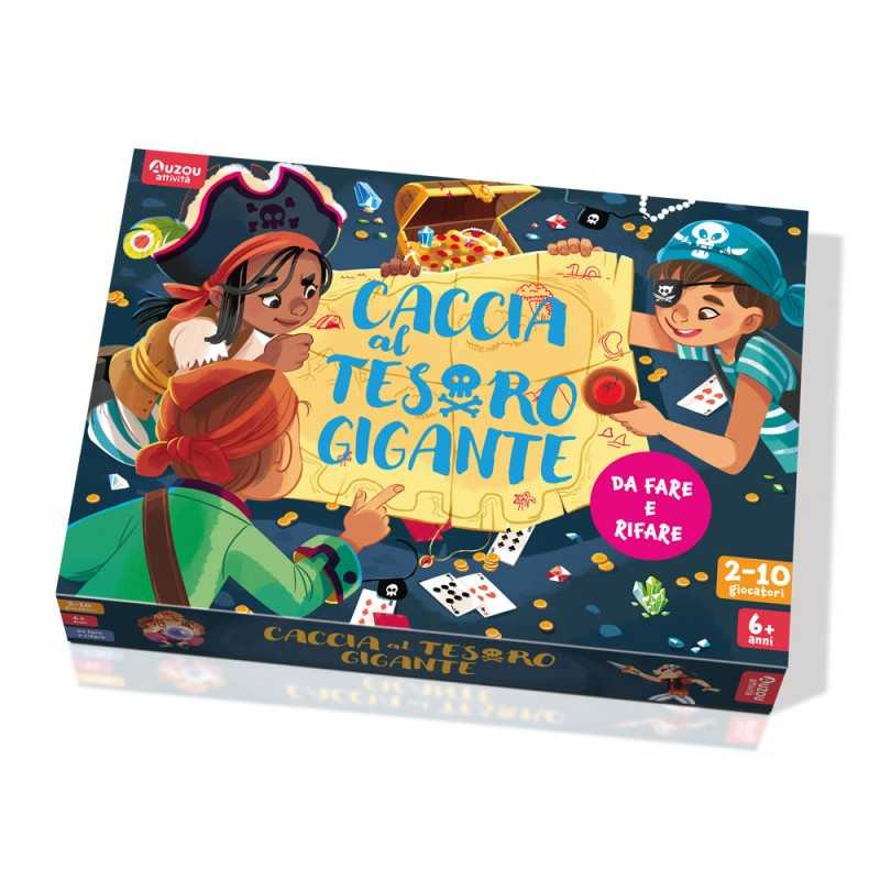 CACCIA AL TESORO GIGANTE gioco con ENIGMI E INDOVINELLI auzou IN ...