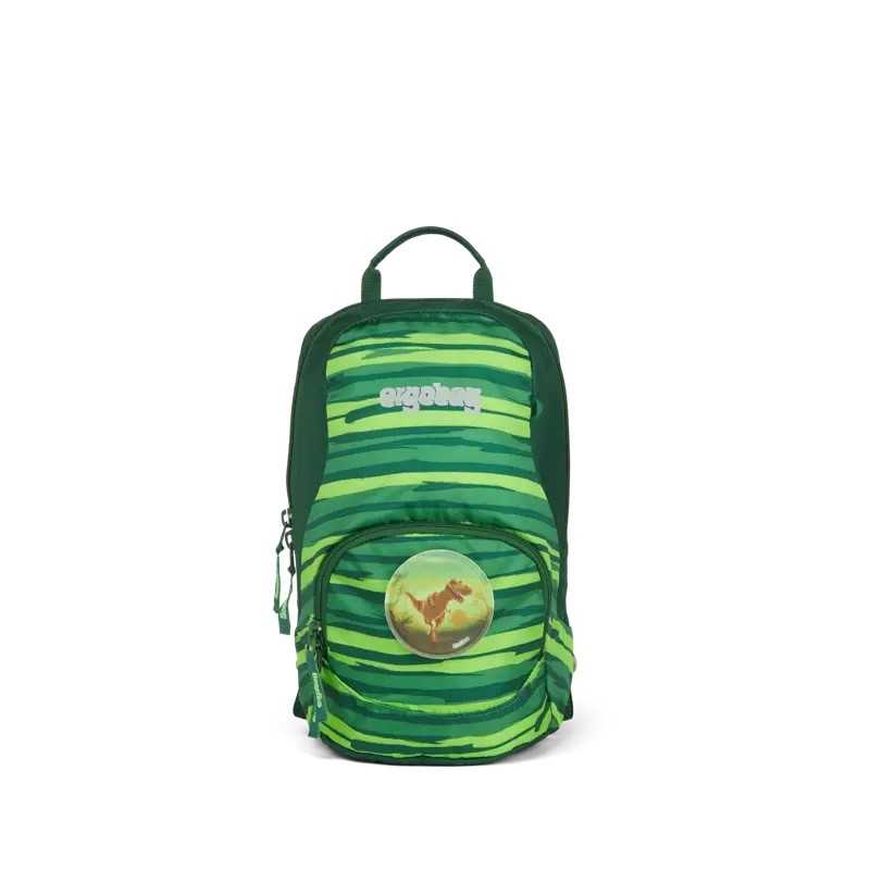 ZAINO zainetto ERGOBAG t-rex verde EASE SMALL in materiale riciclato ...